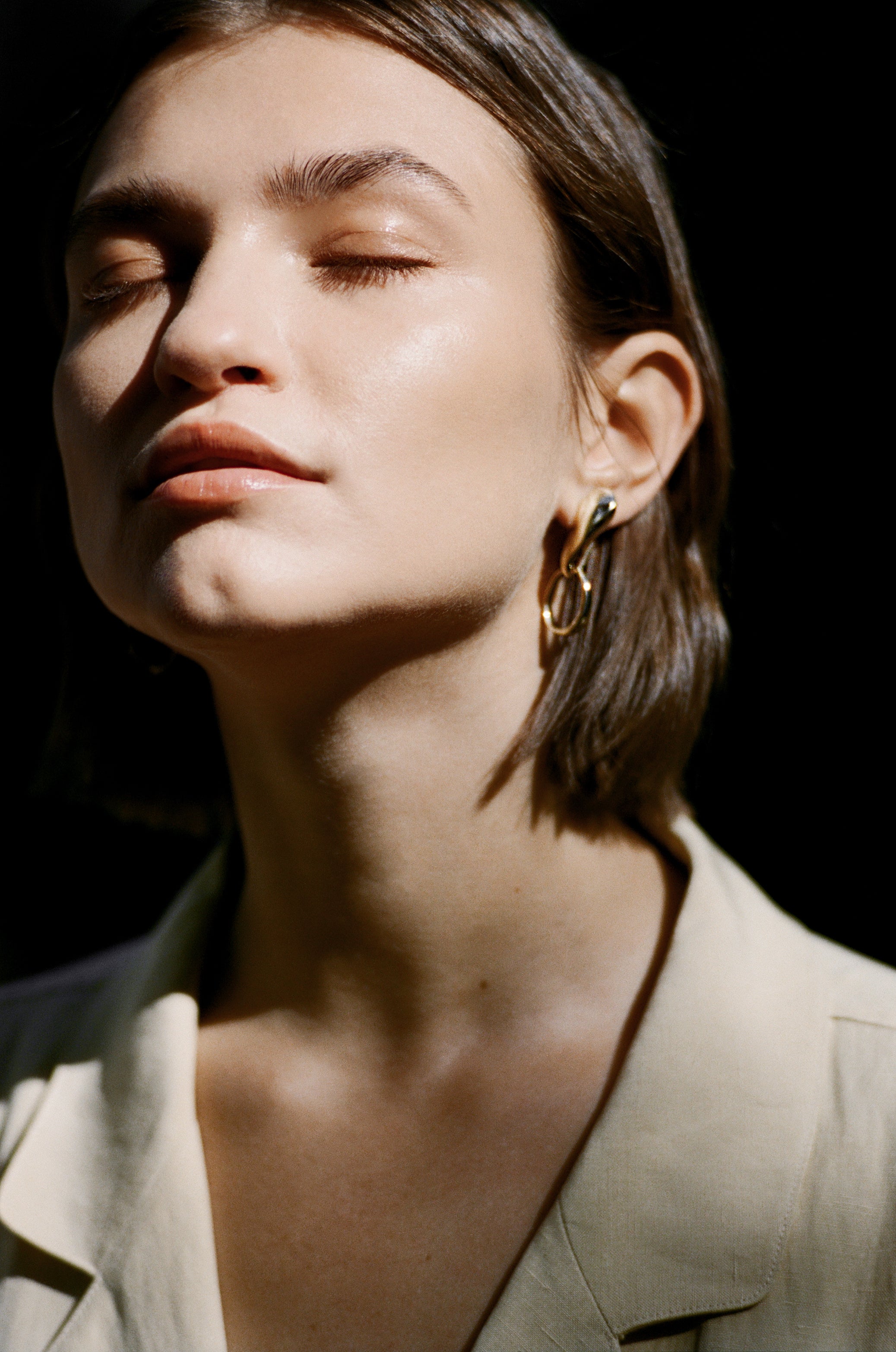 Brass Loop Hoops – Leigh Miller