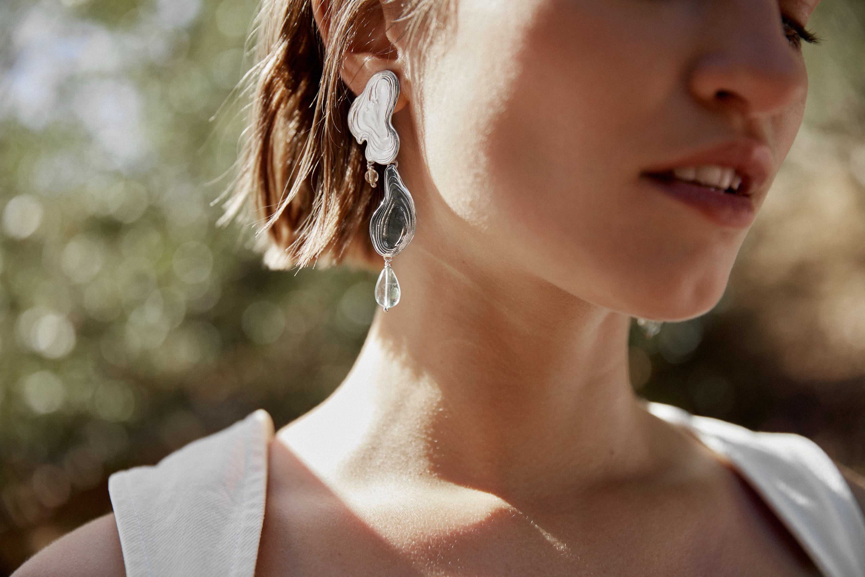 Sterling Silver Ink Blot Earrings – Leigh Miller