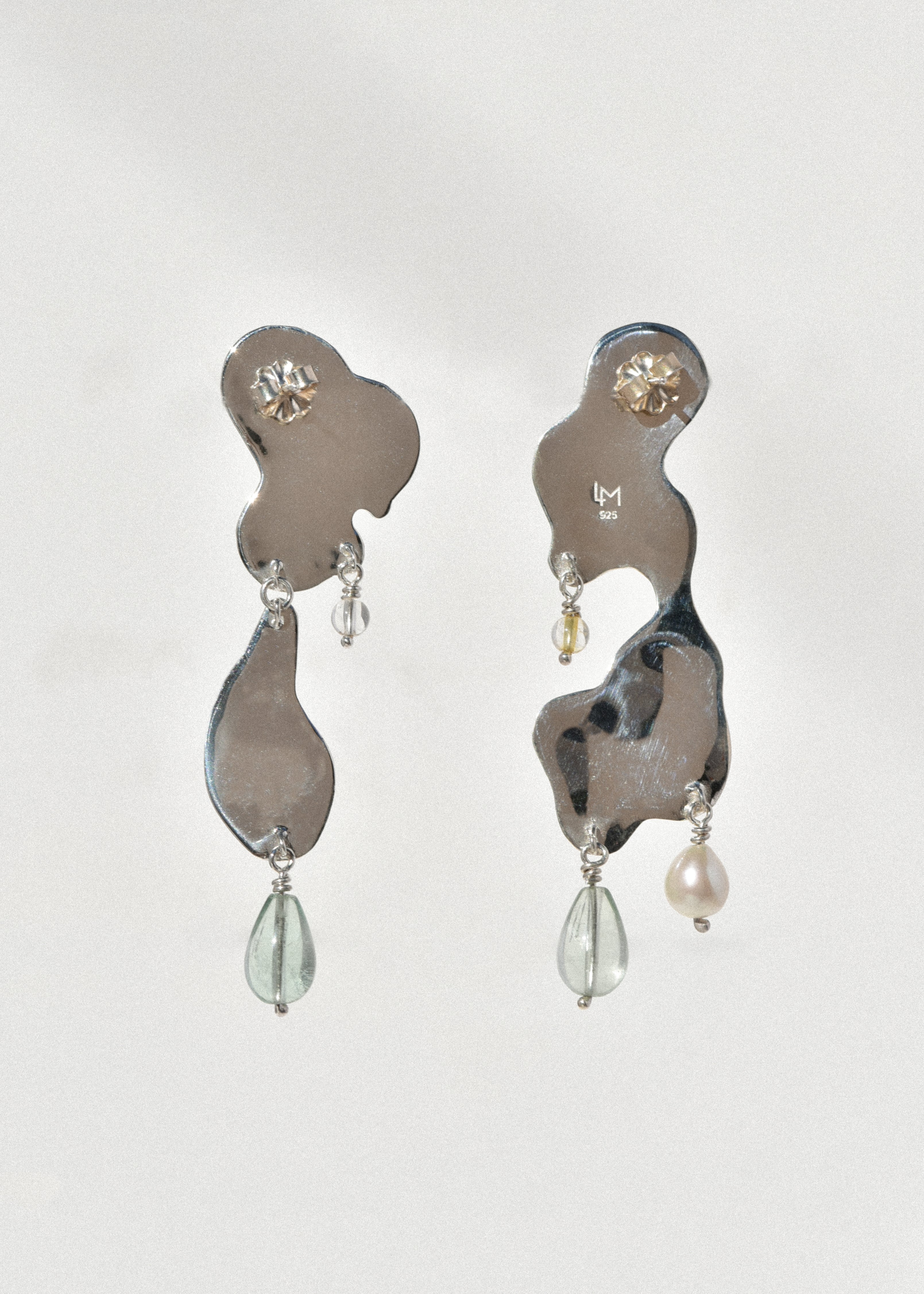 Sterling Silver Ink Blot Earrings – Leigh Miller